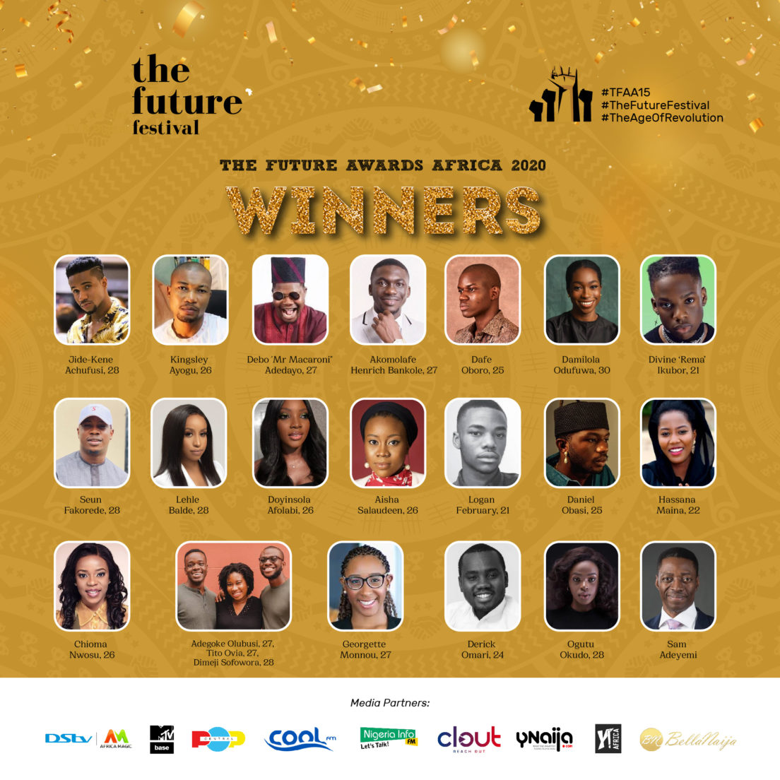 Drum rolls! ? Introducing the Winners of The Future Awards Africa # ...