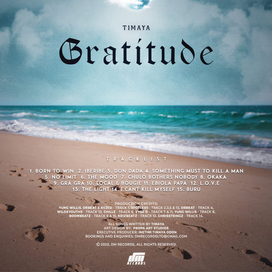 Timaya's New Album "Gratitude" is finally Here! Listen Now | BellaNaija