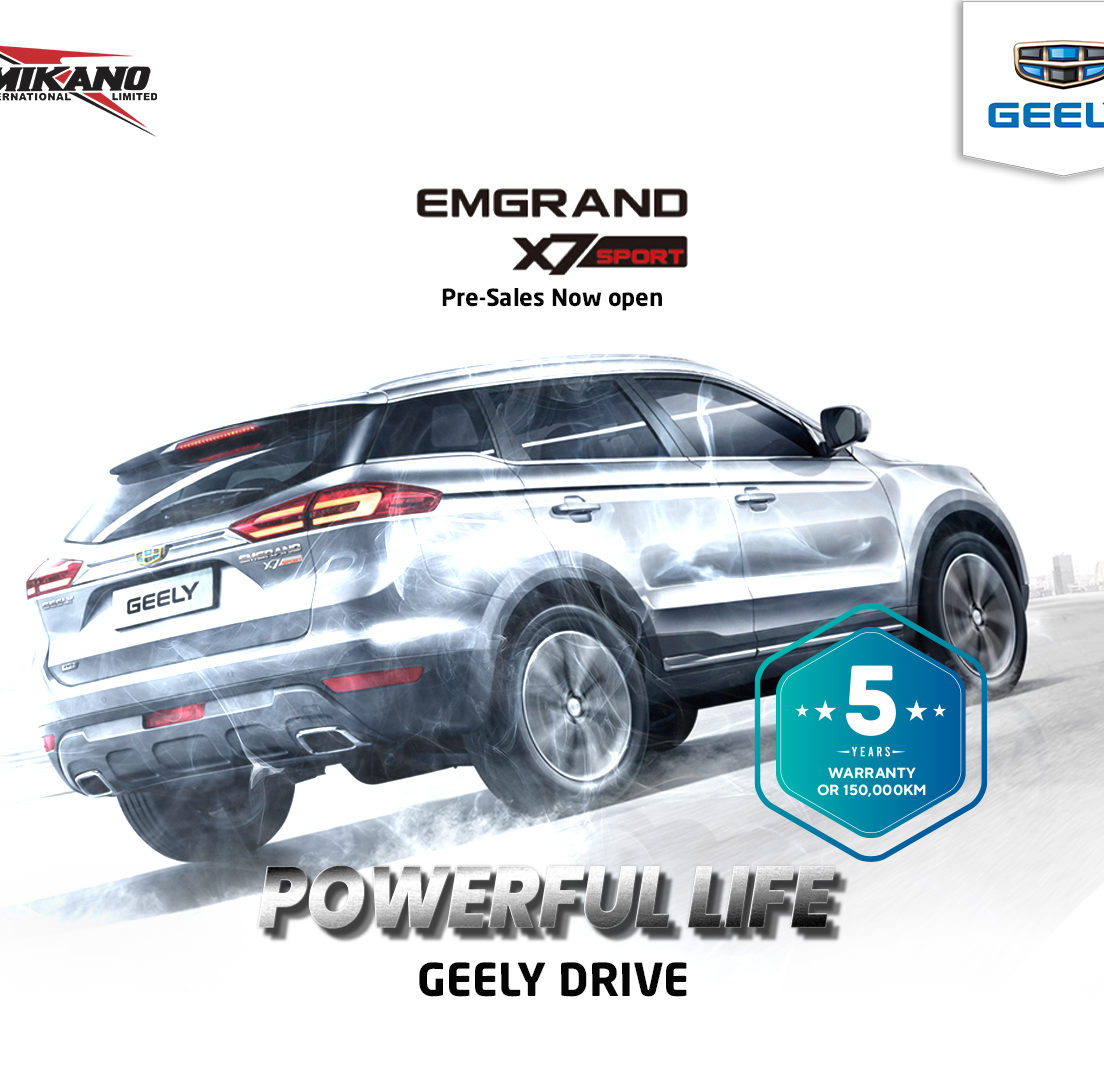 The New Geely Emgrand X7 Sport has an amazing Design that portrays ...