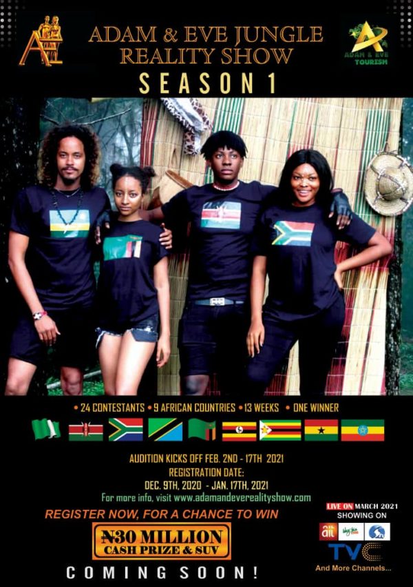 Get Ready for so much Fun and Adventure as "Adam & Eve" Reality TV Show ...