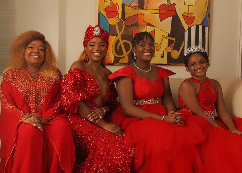 3 Generations of Beauty! Annie Idibia poses with her Mother & Daughters ...