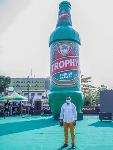 Trophy Beer unveils its Tallest Bottle and we have Highlights | BellaNaija