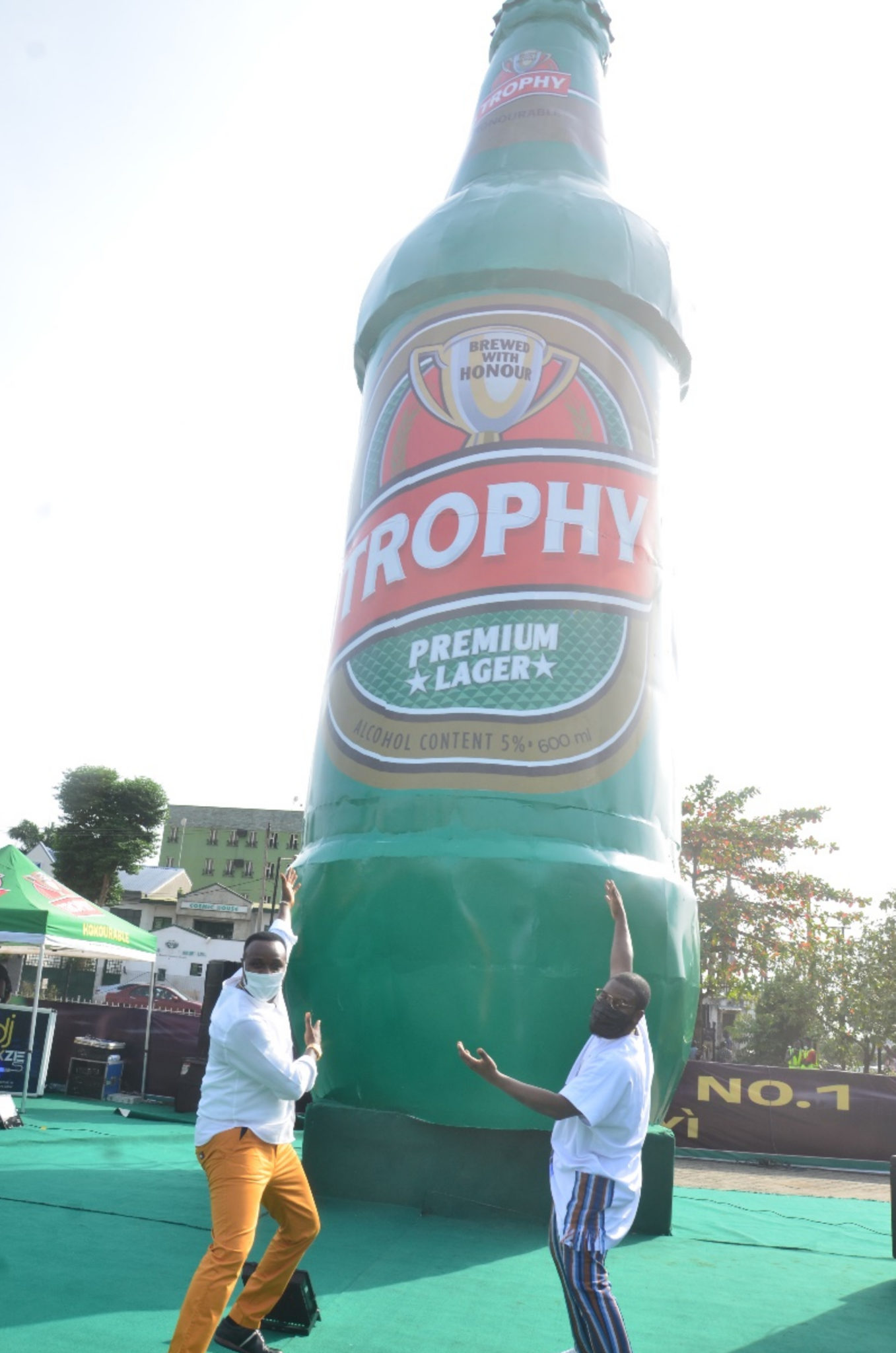 Trophy Beer unveils its Tallest Bottle and we have Highlights | BellaNaija