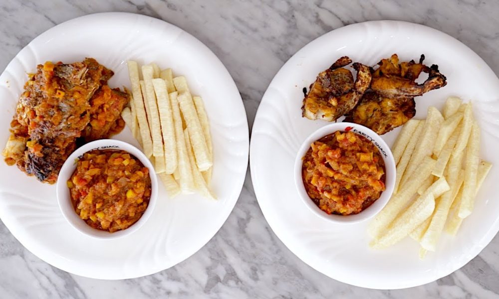 Zeelicious' Dinner Recipe with Grilled Fish, Yam Fries & Yummy Sauce ...