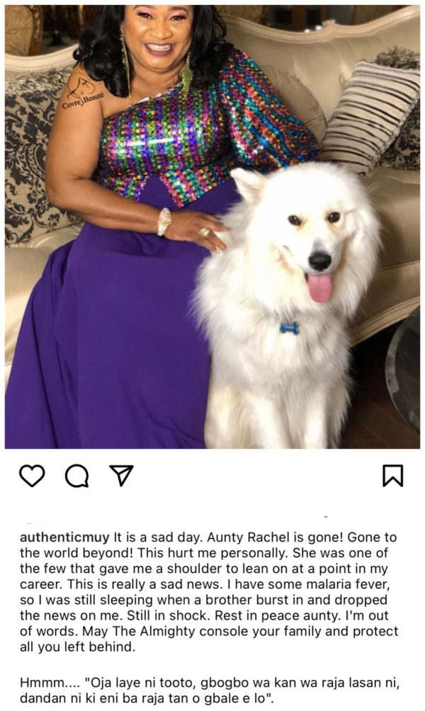 Rachel Oniga's Family Confirms Her Passing | BellaNaija