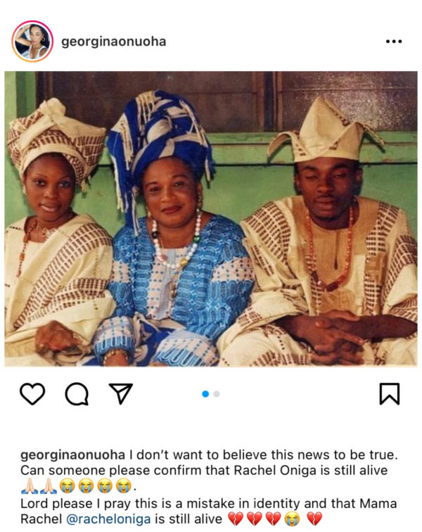 Rachel Oniga's Family Confirms Her Passing | BellaNaija