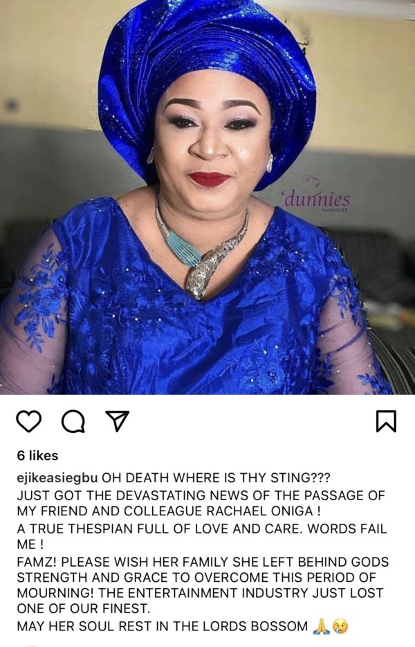 Rachel Oniga's Family Confirms Her Passing | BellaNaija