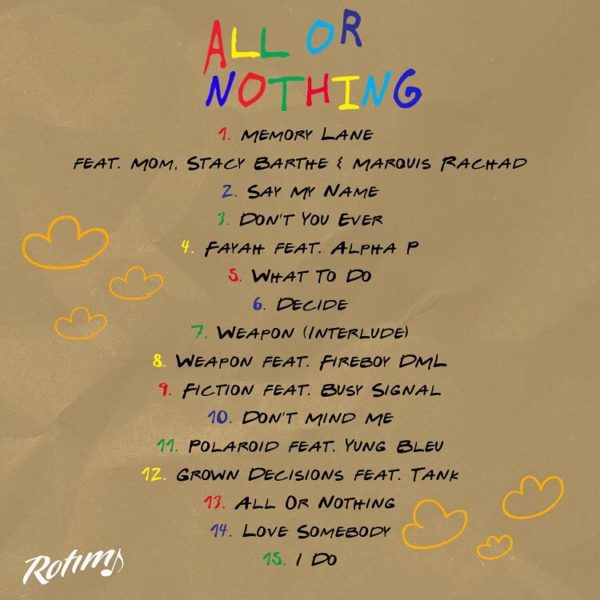 Rotimi debuts full-lenght Album "All or Nothing" | Listen | BellaNaija