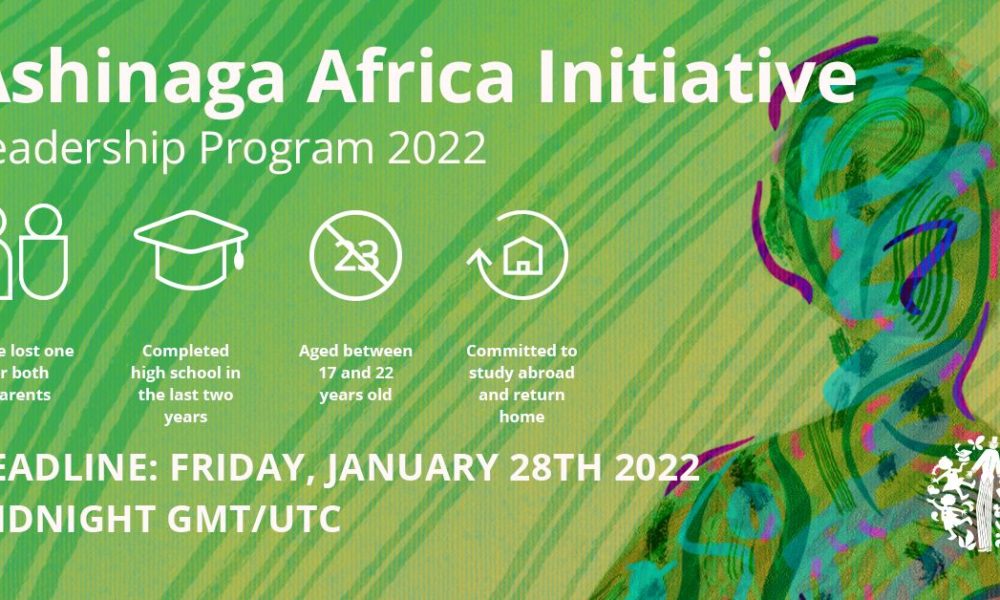 You Can Now Apply for The Next Ashinaga Africa Initiative Leadership ...