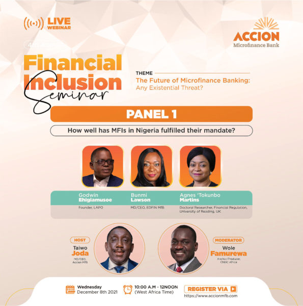 Accion Microfinance Bank is set to hold its 4th Financial Inclusion ...