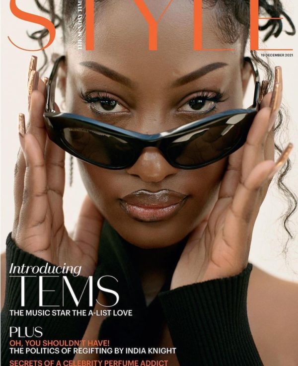 Stunning! Tems is the Cover Girl on the Latest The Sunday Times Style ...