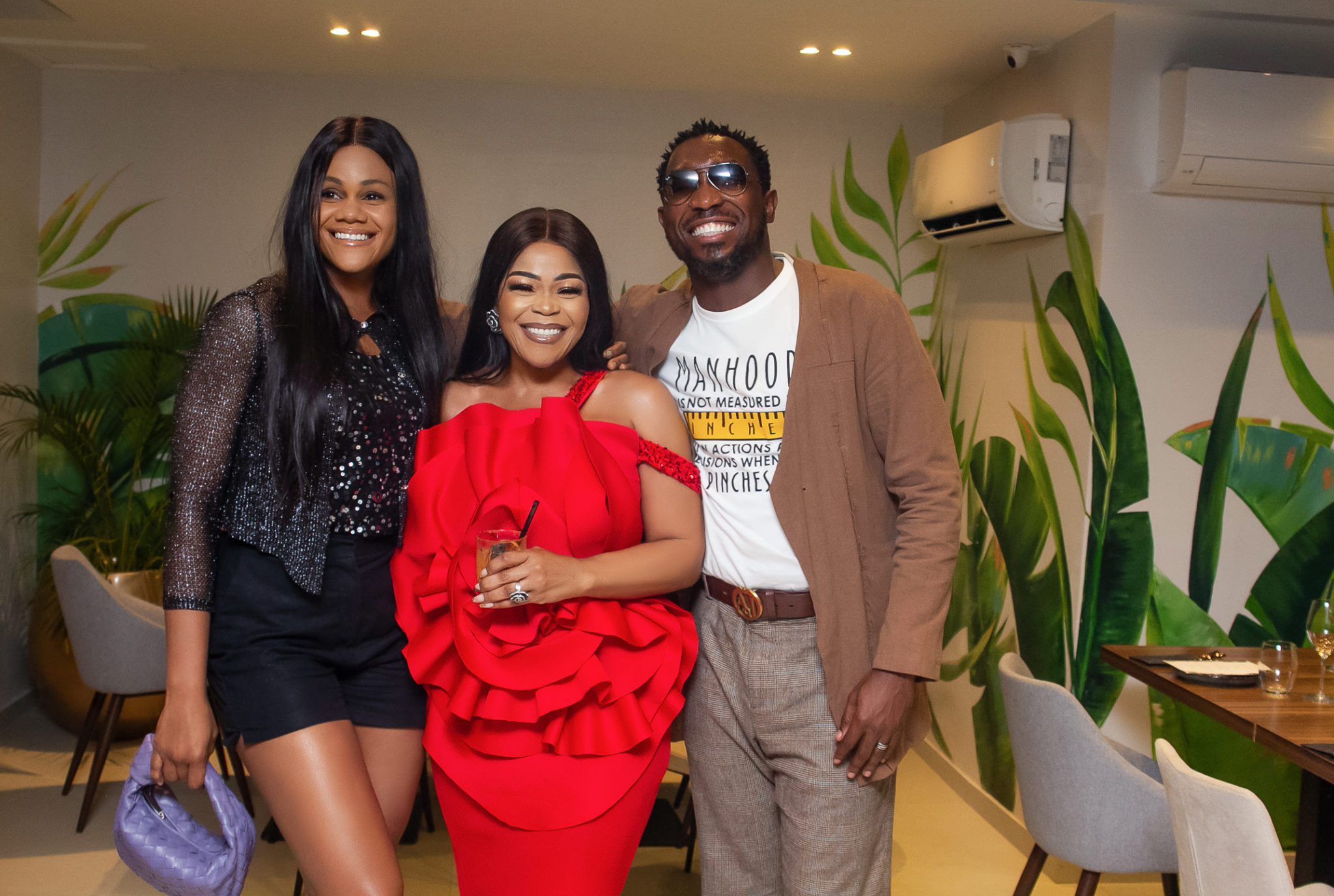 Shaffy Bello hosts Banky W, Jide Obanikoro, Osas Ighodaro, and friends to a private food tasting ...