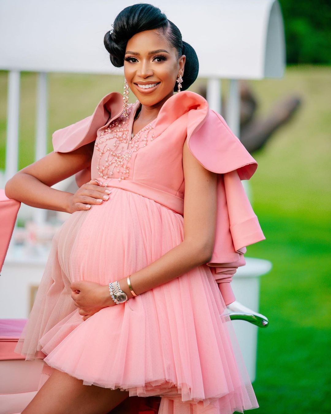 Here’s Every Reason To Love Blue Mbombo's Uber-Chic Baby Bump Style ...
