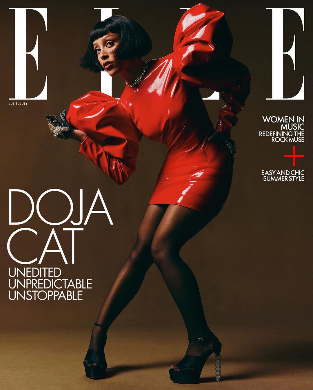 Doja Cat is Stunning on the June/July Cover of ELLE Magazine! | BellaNaija