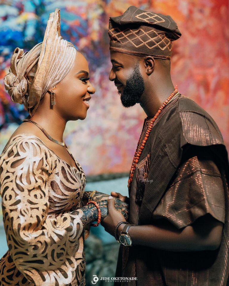 Bask in The Colours Of Love With Oreka & Teka’s Yoruba Trad | BellaNaija