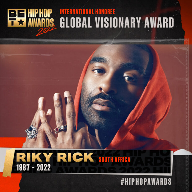 South African Rap Legend Riky Rick will be Honoured with a Global ...