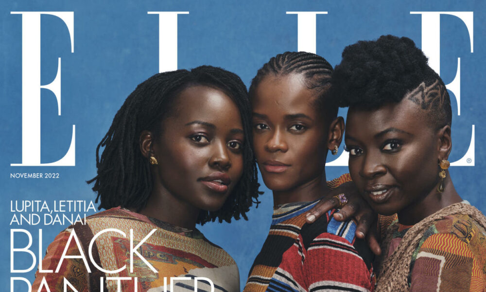 Lupita Nyong'o, Letitia Wright and Danai Gurira Cover Elle Magazine's ...