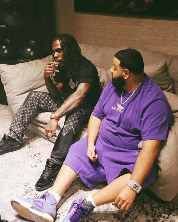 New Music Coming? DJ Khaled & Burna Boy Spotted Together in the Studio ...