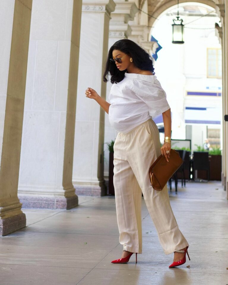 Haute Mama! Kie Kie's Cutest Baby Bump Instagram Moments | BellaNaija