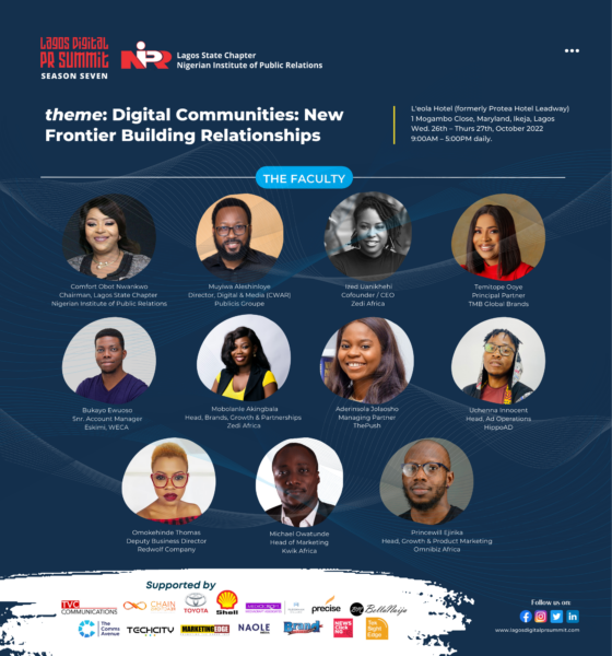 Nigerian Institute of Public Relations Unveils Faculty for its 7th Lagos Digital Summit | BellaNaija