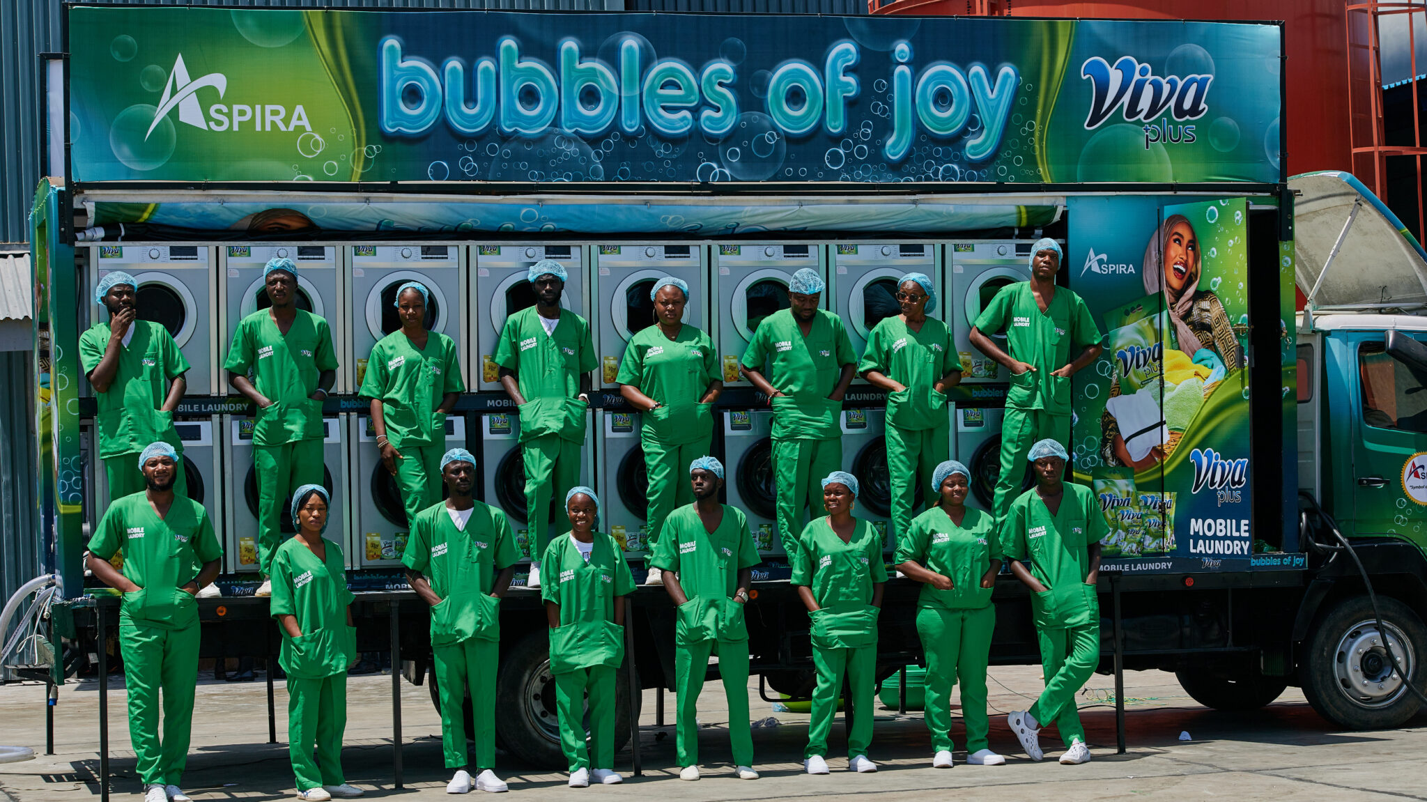 Aspira Launches first-ever Free Mobile Laundry Tagged ‘Viva Bubbles of ...