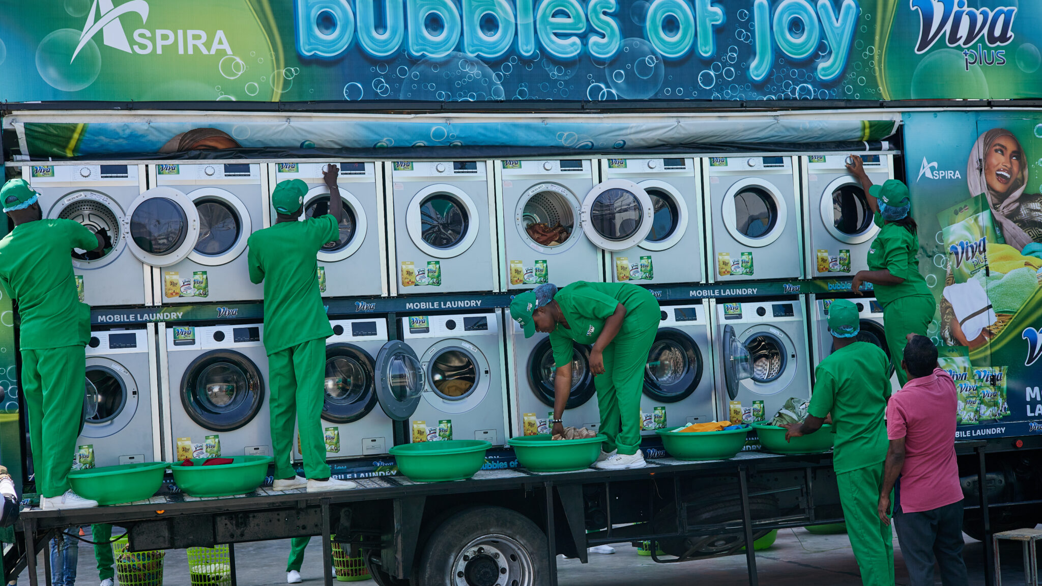 Aspira Launches first-ever Free Mobile Laundry Tagged ‘Viva Bubbles of ...