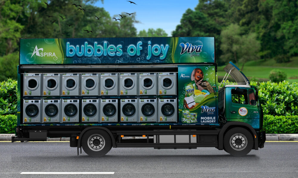 Aspira Launches first-ever Free Mobile Laundry Tagged ‘Viva Bubbles of ...