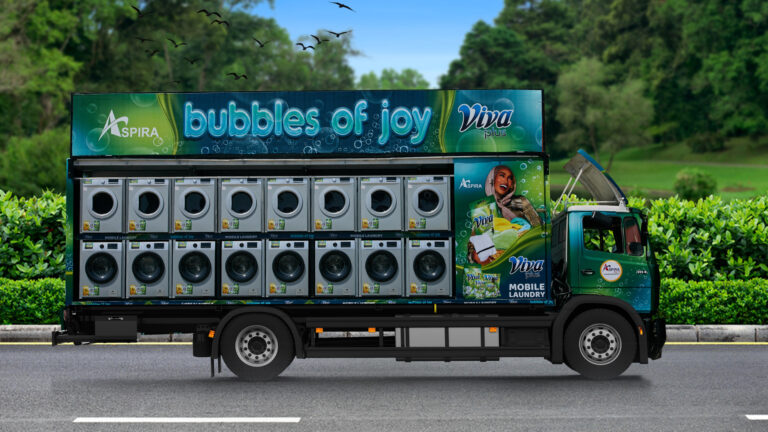Aspira Launches first-ever Free Mobile Laundry Tagged ‘Viva Bubbles of ...