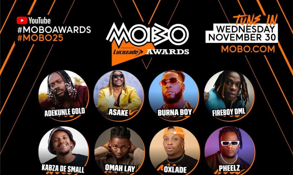Asake, Tems, Burna Boy & Rema Nominated for 2022 MOBO Awards | BellaNaija