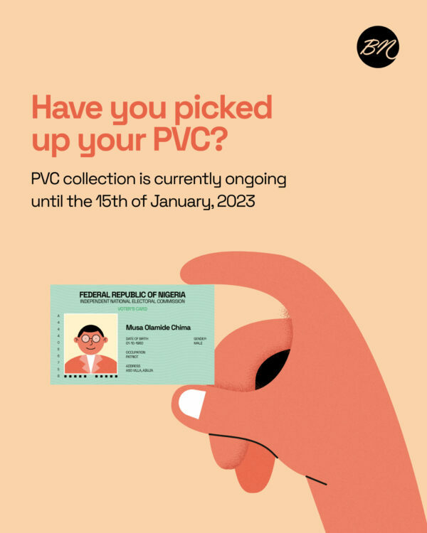 Have You Picked Up Your PVC? | BellaNaija