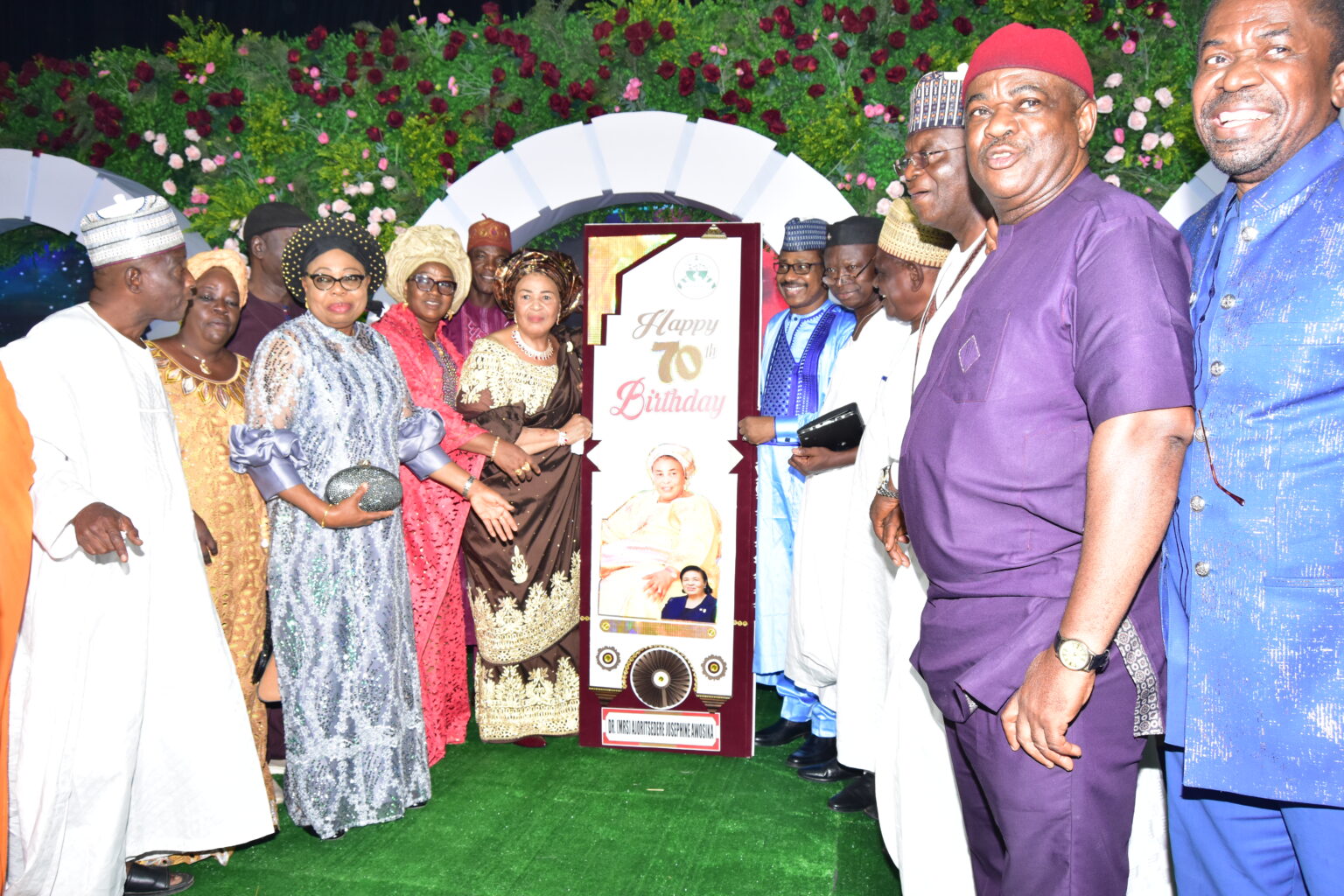 It was a Colourful Platinum Jubilee as Family and Friends celebrated Dr ...