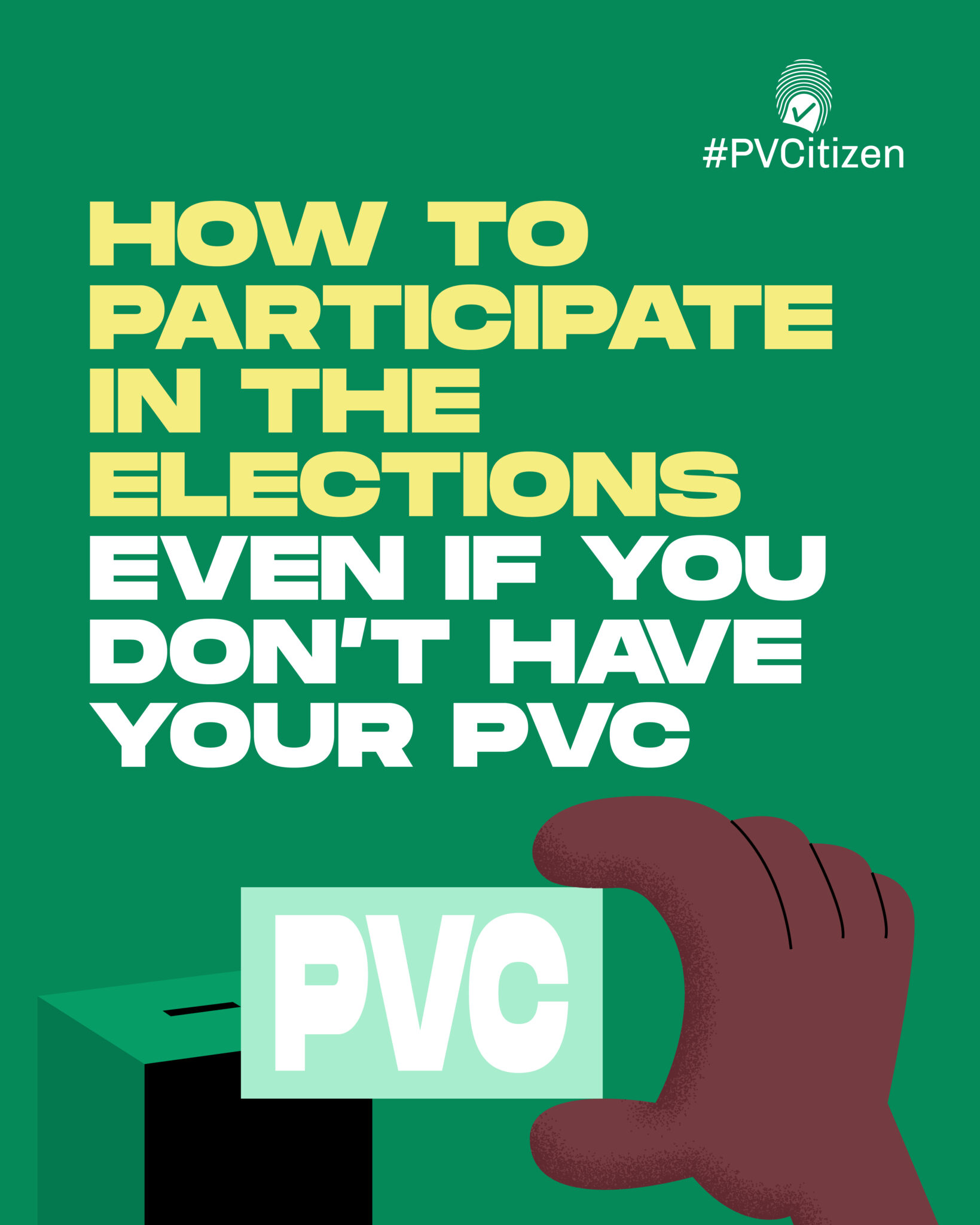 How to Participate in the Elections Even Without Having Your PVC ...