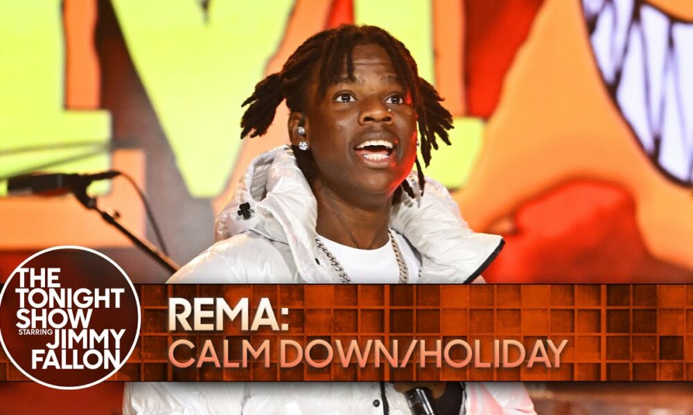 Rema performs “Calm Down” & “Holiday” on The Tonight Show Starring ...