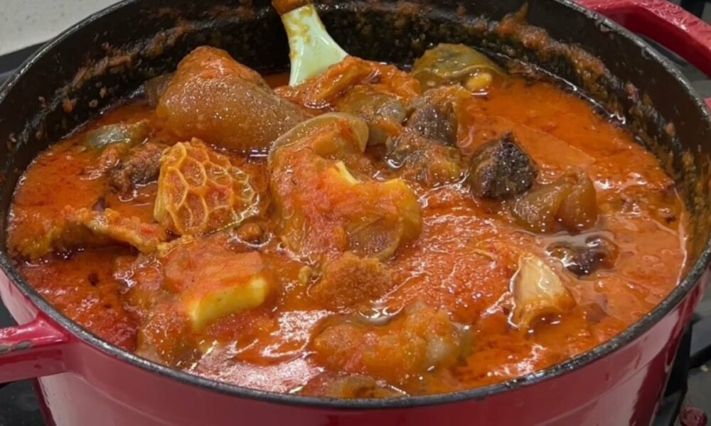 You Should Try Dolapo Grey’s Delightful Assorted Meat Stew Recipe | Watch | BellaNaija