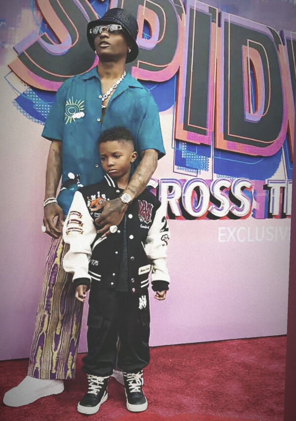 It Was A Date Night for Wizkid & Zion at the "Spider-Man: Across the ...