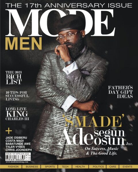 King Smade Covers MODE MEN Magazine's 17th Anniversary Issue | BellaNaija