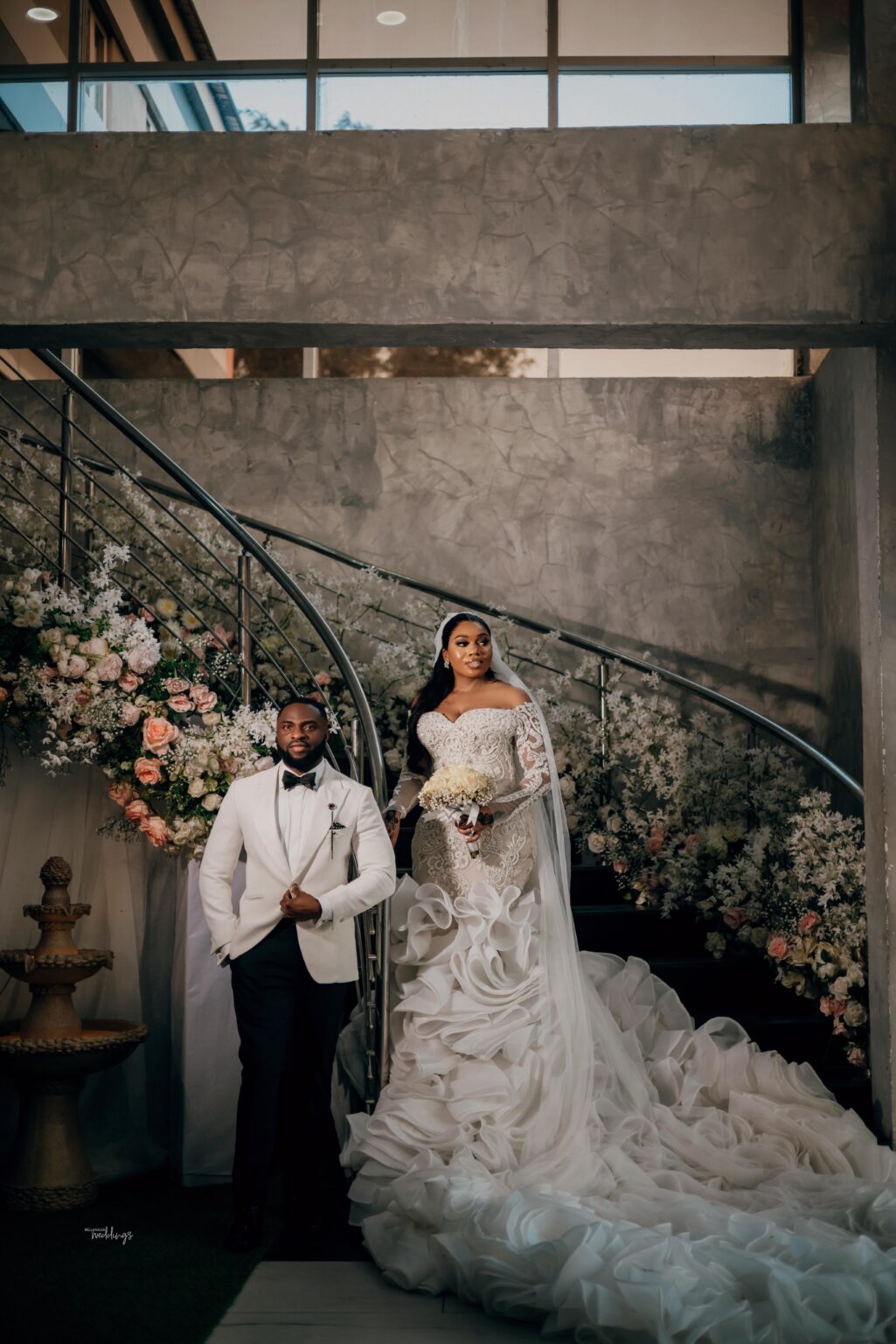 Fisayo And Debo Wedding Nigerian Wedding Love The Matching Looks
