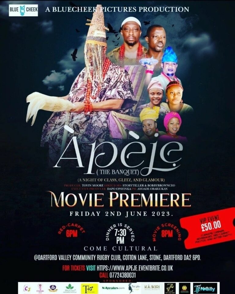 Countdown begins to the Uk premiere of ÀPÈJẸ by Dapo Opayinka on June ...