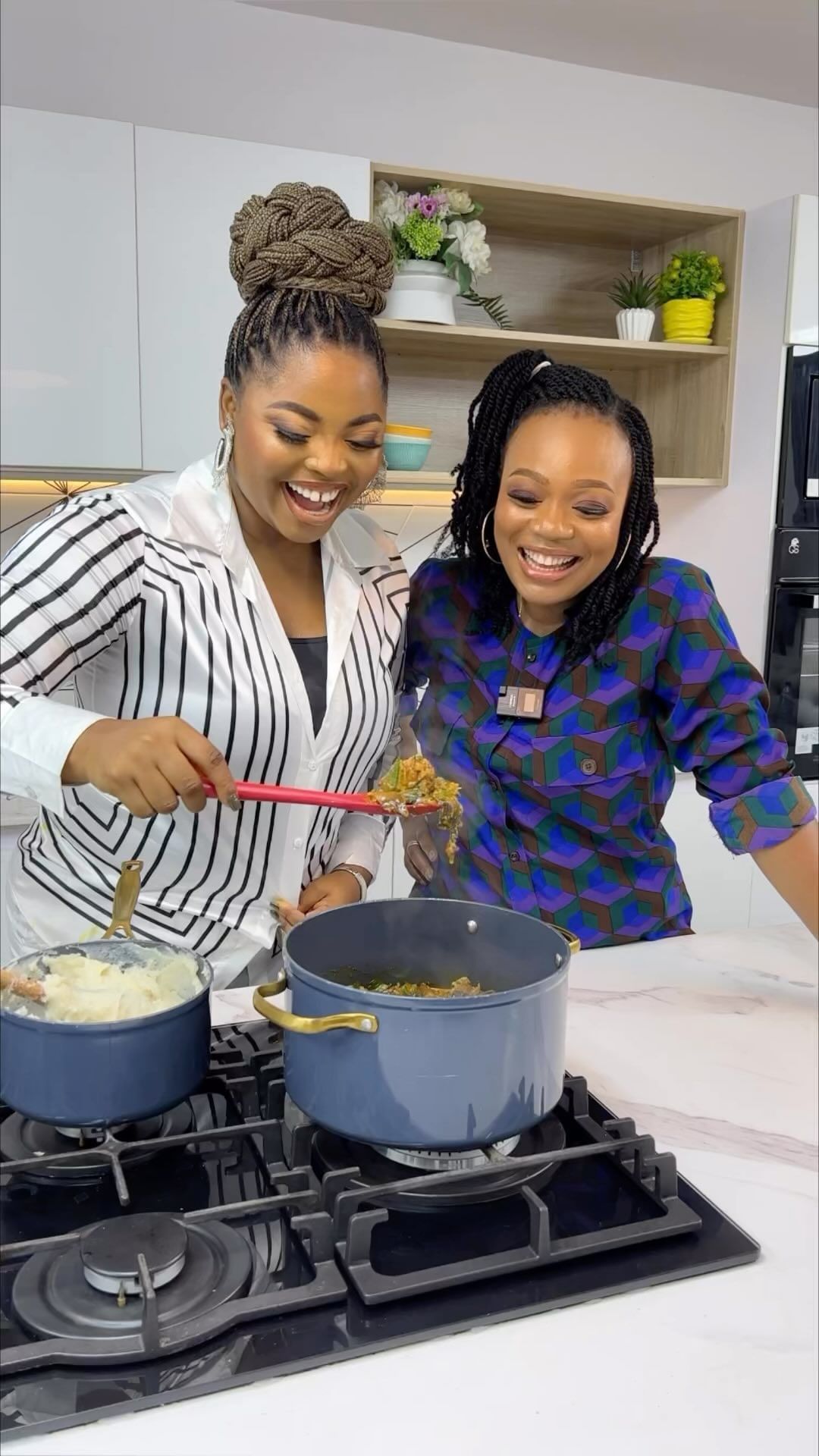 Juliana Olayode Takes Over Ify's Kitchen To Make Oha Soup With Her ...