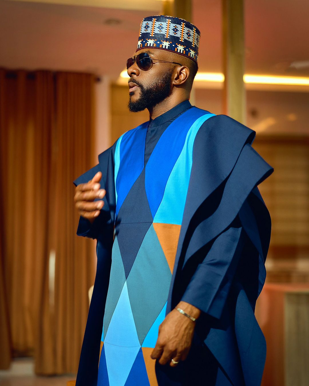 #BBNaijaAllStars: Ebuka Obi-Uchendu Slays A Multicoloured Geometric ...