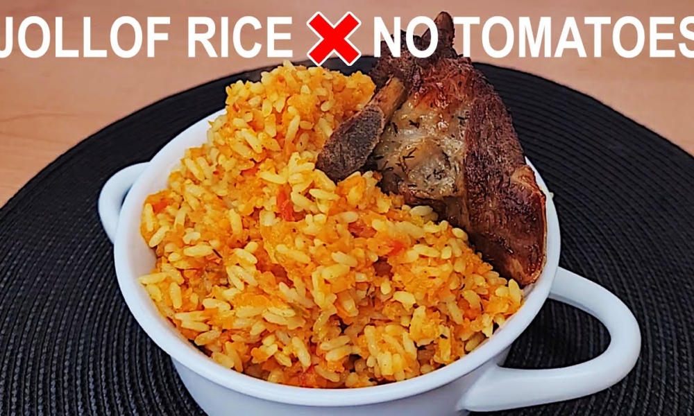 Try Something Unique With Flo Chinyere's Tomato-Free Jollof Rice Recipe ...