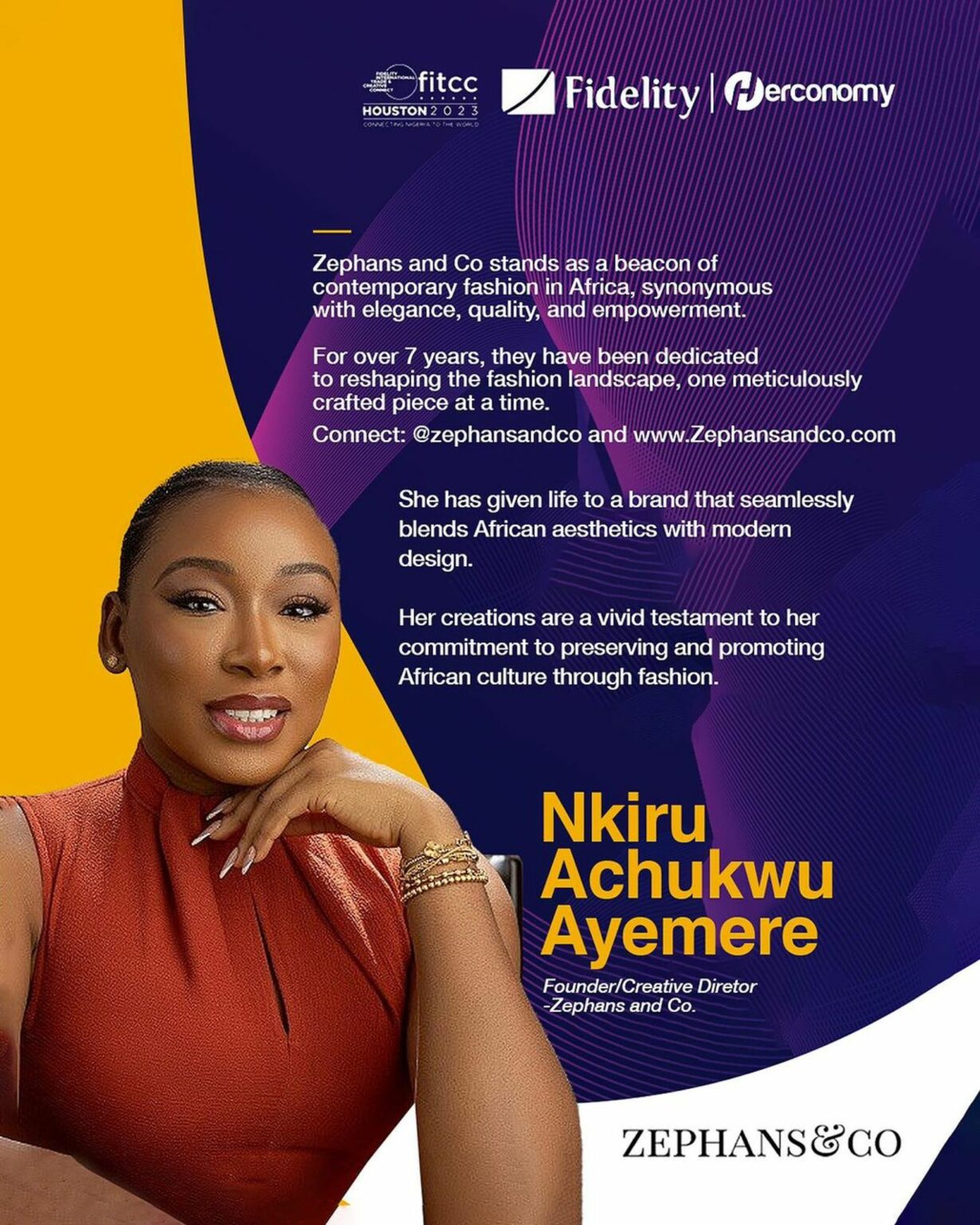 Introducing the Herconomy Women at the Fidelity International Trade and Creative Connect ...