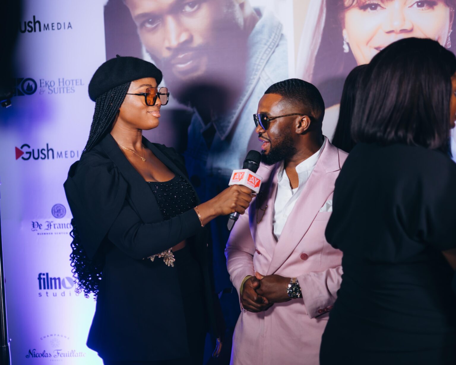 See Photos of AY Makun, William Uchemba, Nadia Buari & More at the Premiere of "Merry Men 3 ...