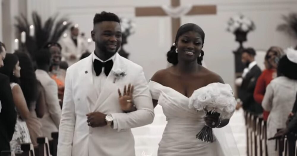 Feel The Bliss of Love in Nhyira and Daniel's White Wedding Video ...