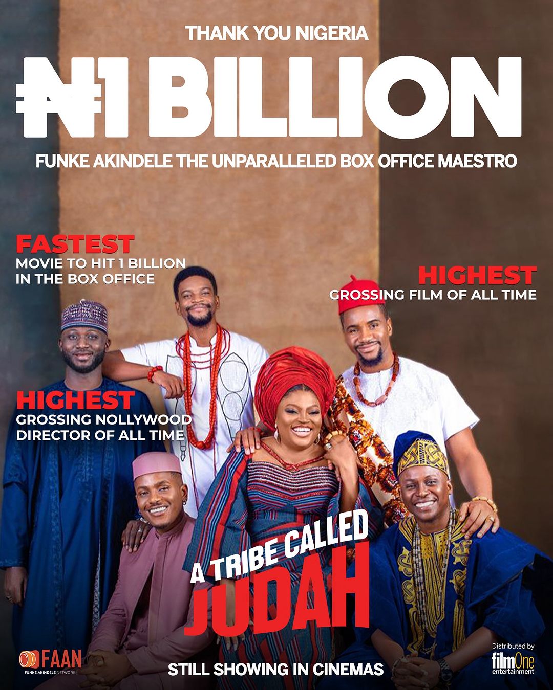 Funke Akindele's "A Tribe Called Judah" Makes History Hitting 1 Billion Naira at the Box Office ...