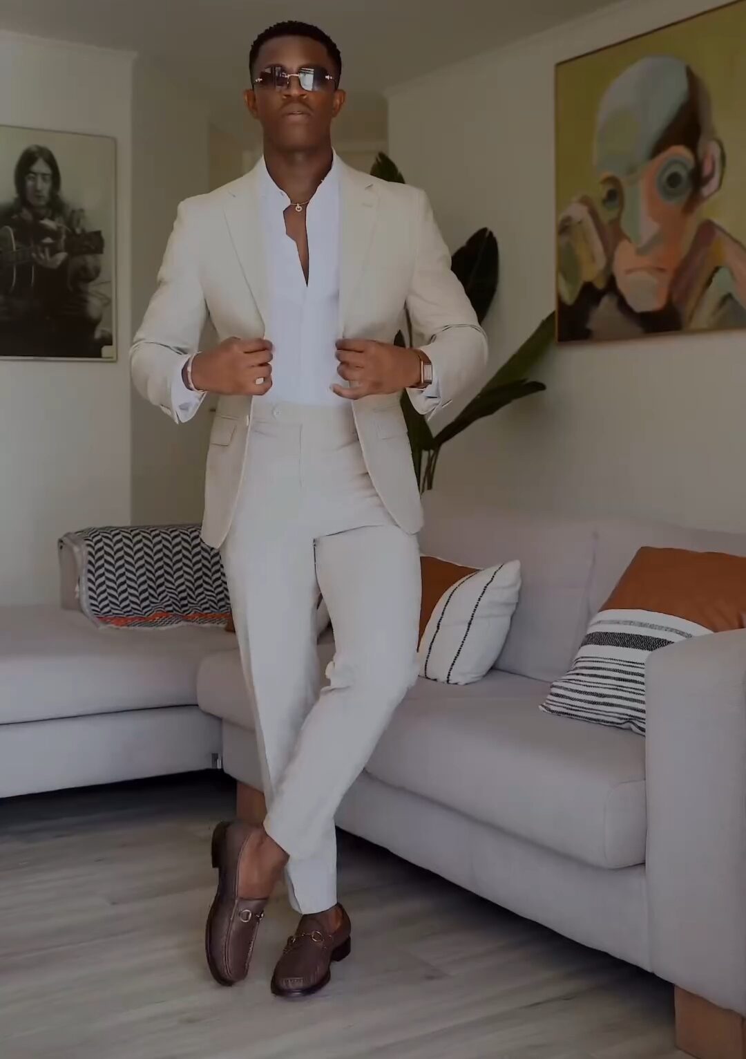 Get Ready With Audrey Lunda For A Smart Menswear Inspo | WATCH | BellaNaija