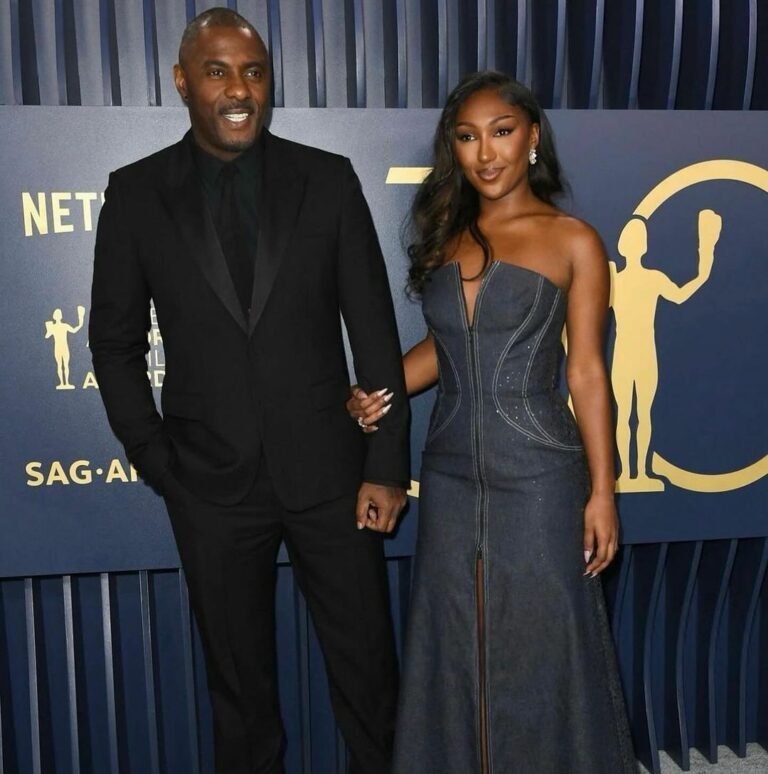 Family First ️! Idris Elba attends Cocktail Party with daughter Isan ...