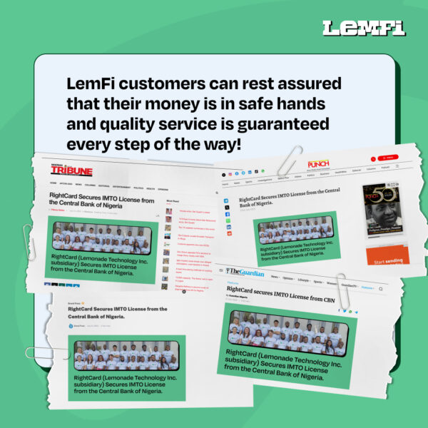 Send Money to Nigeria with Confidence: LemFi Restates its Approval by ...