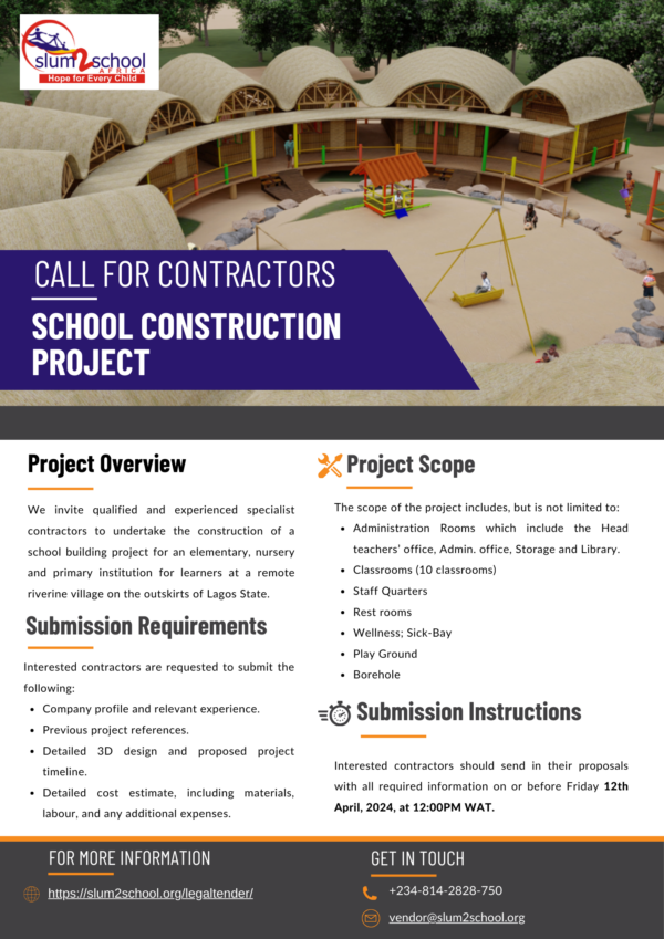 Slum2School Africa is set to kick off a School Building Project in ...