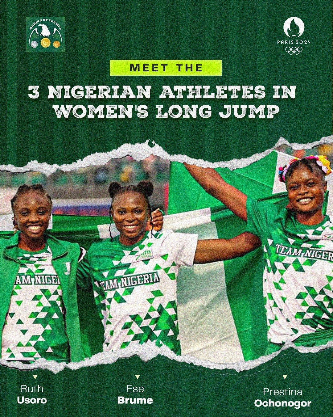 History Made! Ese Brume, Ruth Usoro & Prestina Ochonogor Qualify for ...